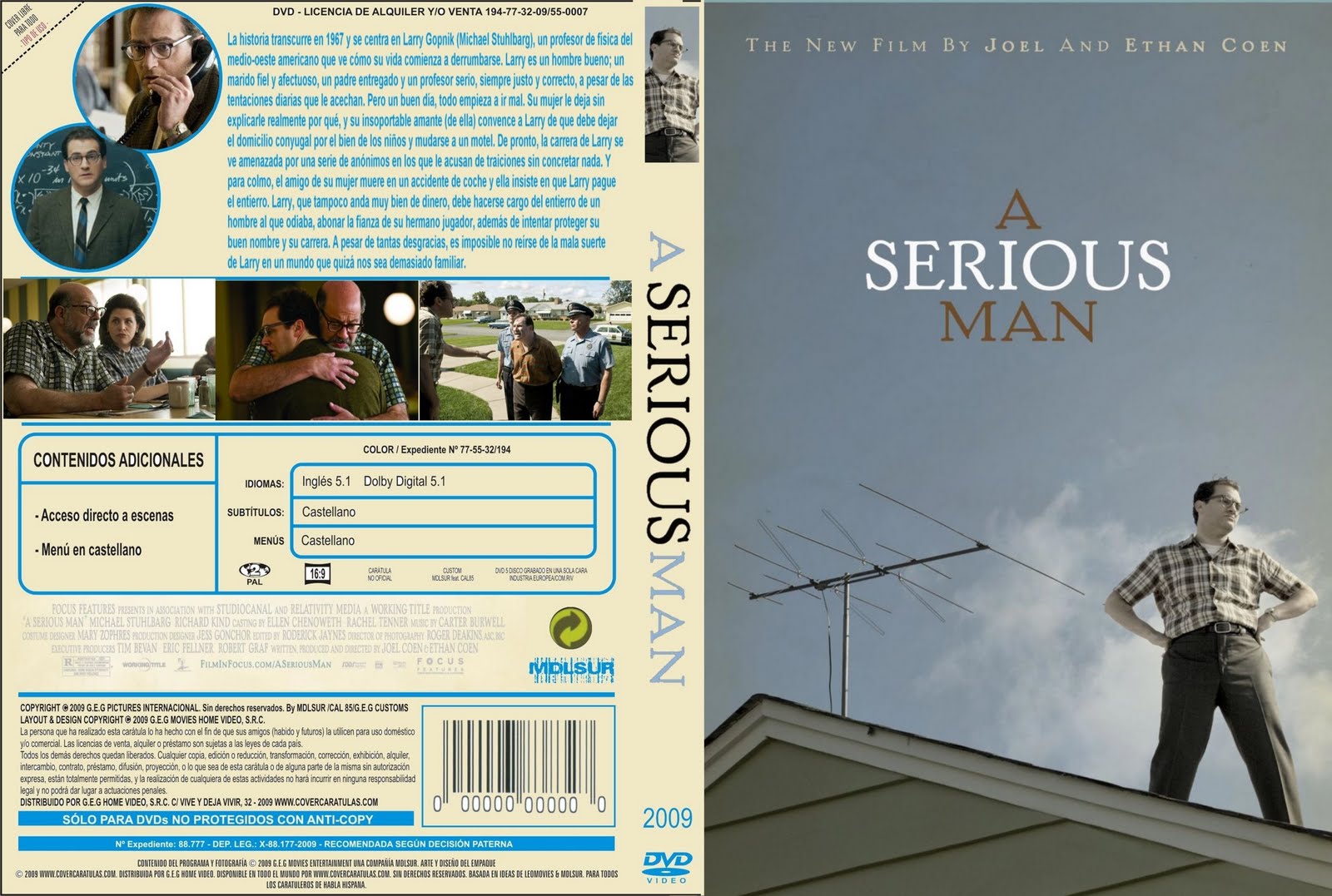 PELICULAS DISPONIBLES EN DVD: A SERIOUS MAN
